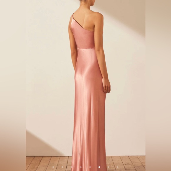 Shona Joy | Dresses | Shona Joy La Lune Asymmetrical Gathered Maxi ...